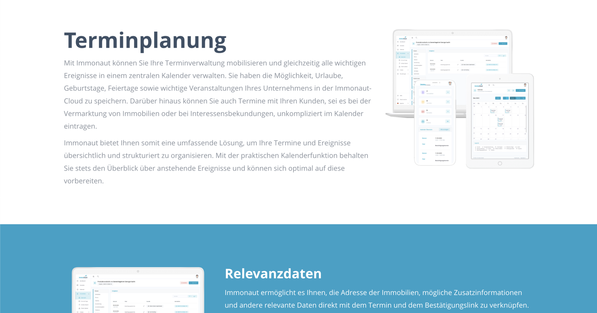 Effiziente Terminplanung und Besichtigungsverwaltung mit Immonaut